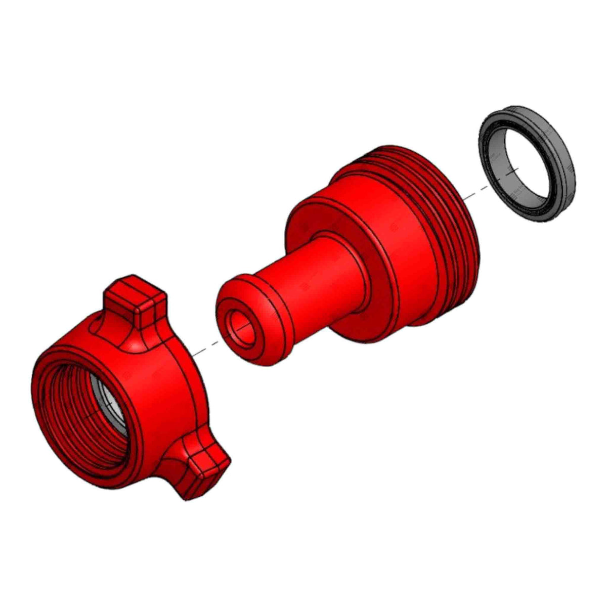 Crossover Union, 2" 1502 F x 1" 1502 M, 15000 psi, Standard Service ...